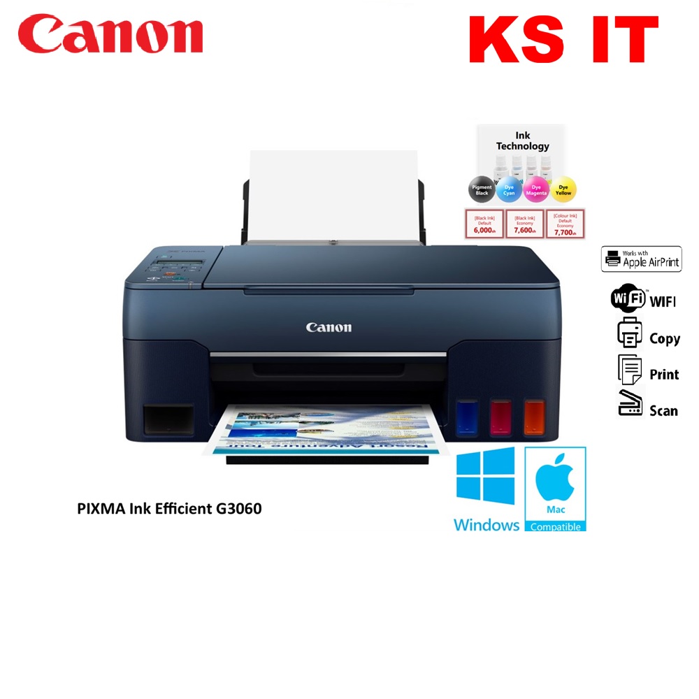 CANON PIXMA G3060 ALL IN ONE PRINTER